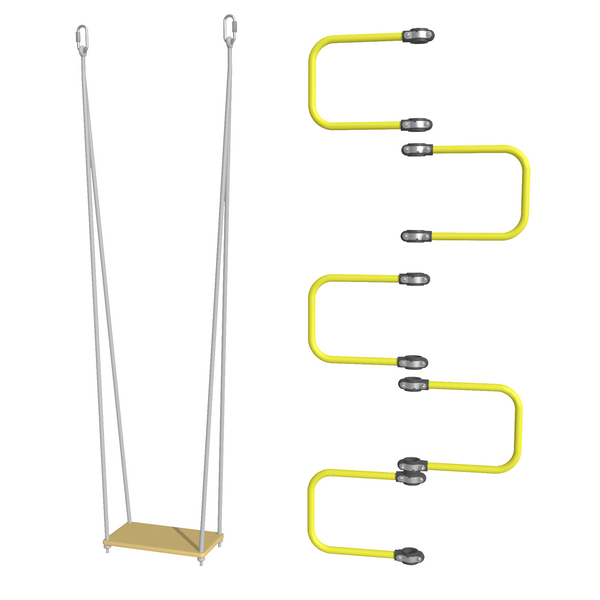 Curved Ladder for Indoor Play Gym - Brainrich Kids